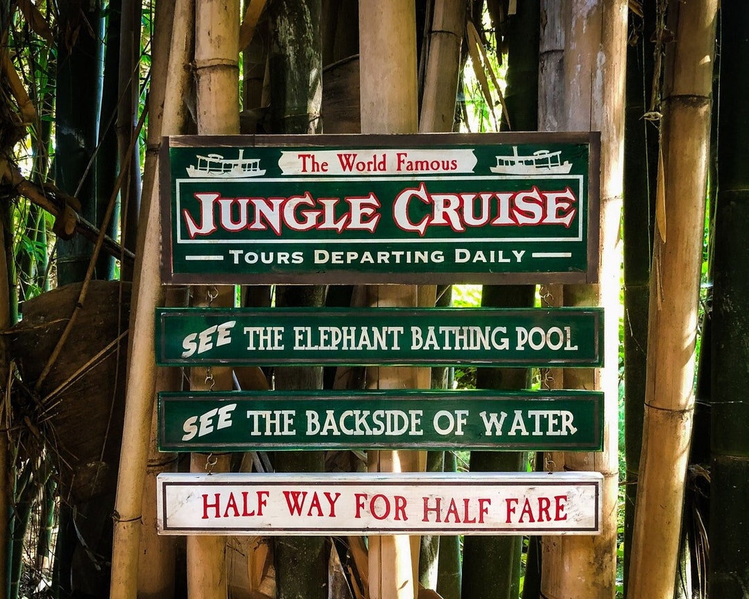 Cruising the Jungle Large Dock Sign, Solid Wood and Paint, High Quality ...