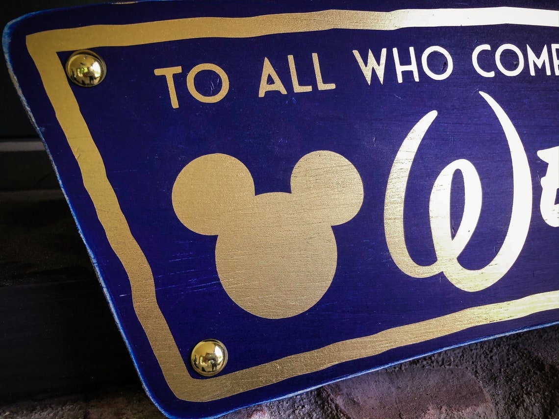 Disney Walt Quote Welcome Home Sign Solid Wood and Paint - Etsy