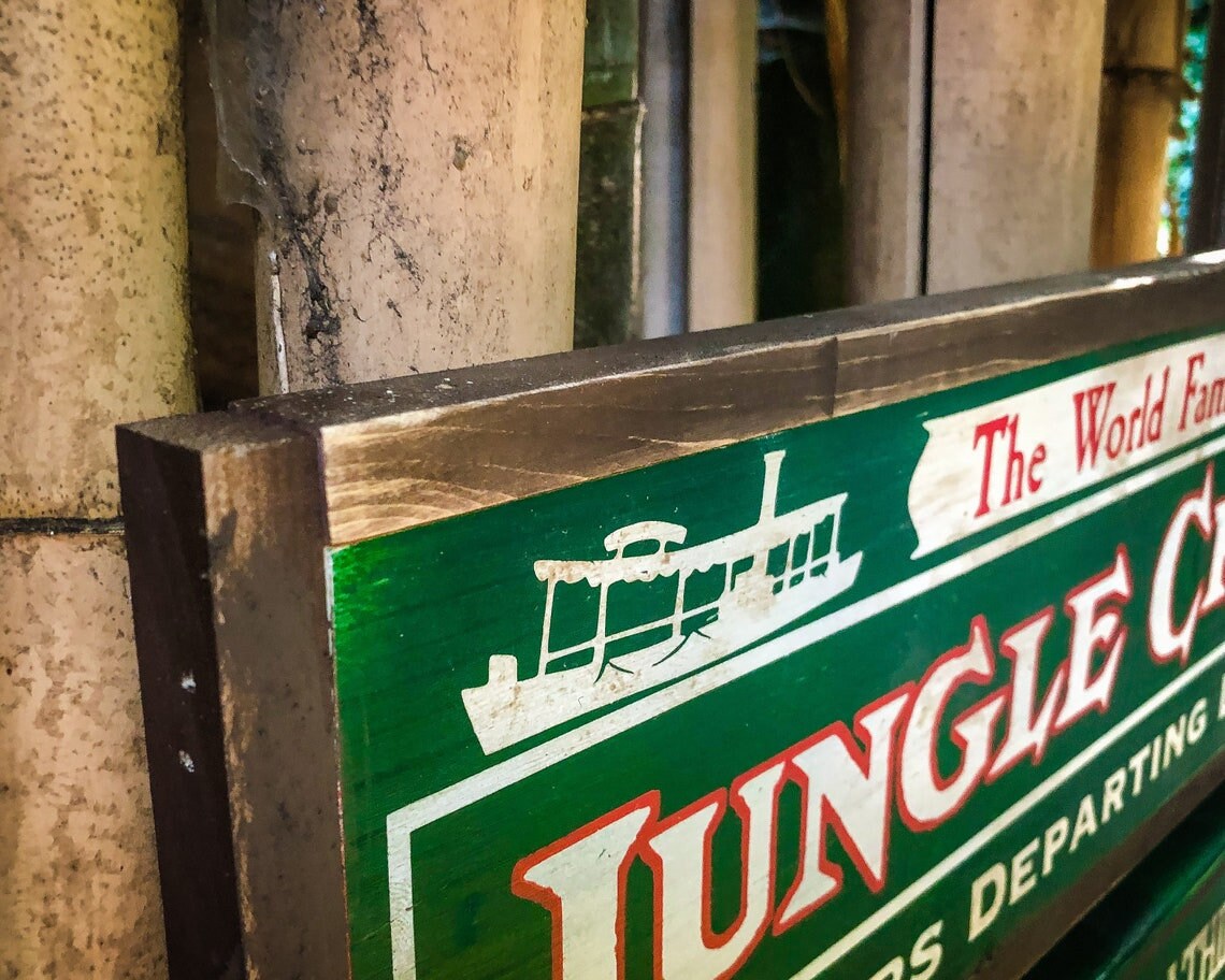 Cruising the Jungle Large Dock Sign Solid Wood and Paint - Etsy