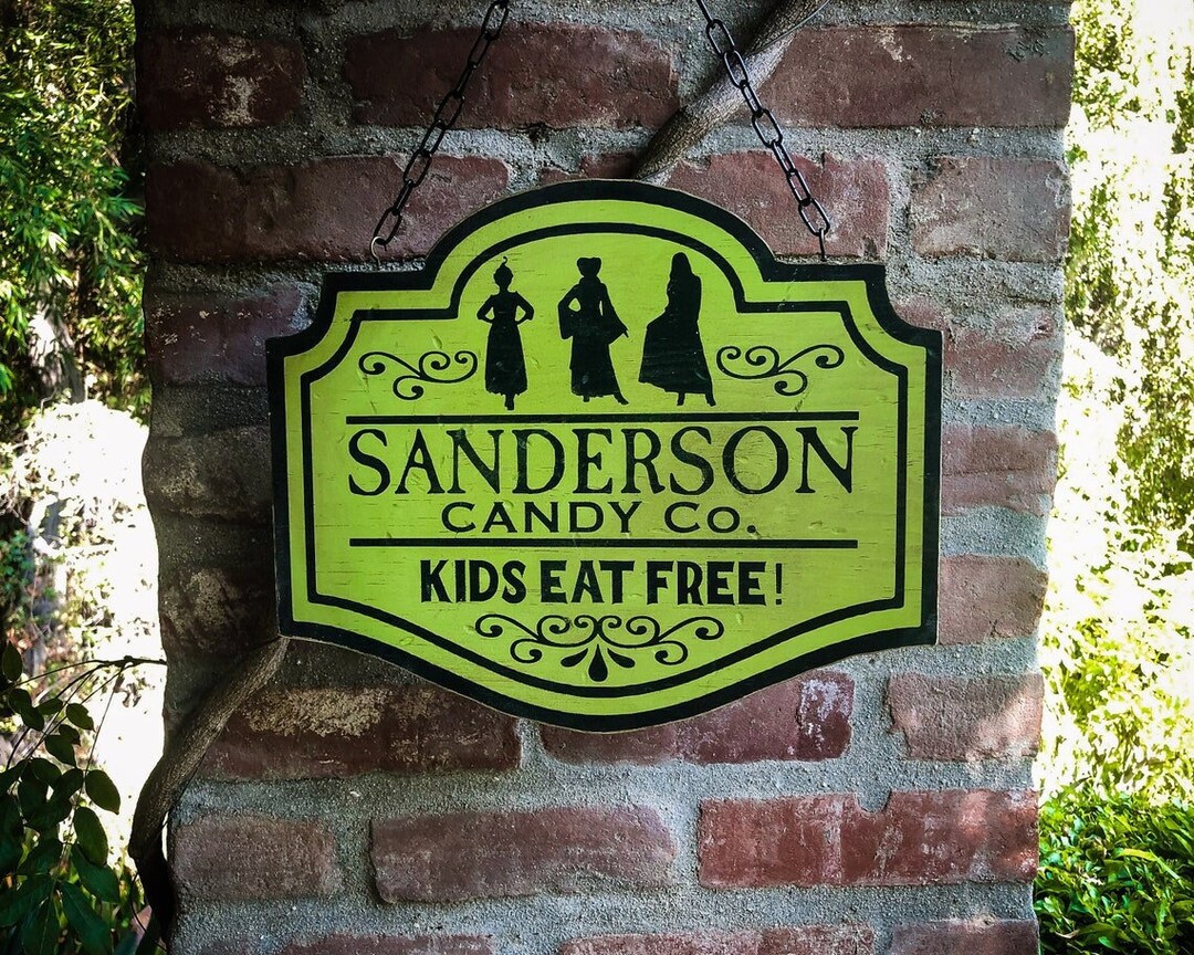 Sanderson Sisters Candy Co. Sign, Hand Painted Halloween Decor, Quality ...