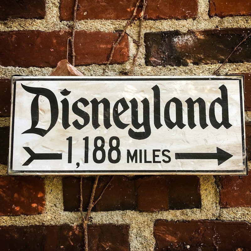 Distance Sign - Etsy