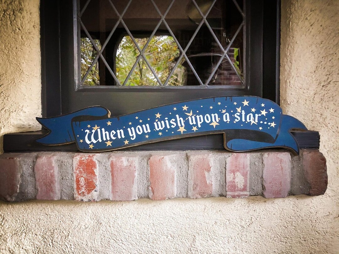 When You Wish Upon a Star Wood Sign, Handcrafted Aged Decor, Quality ...