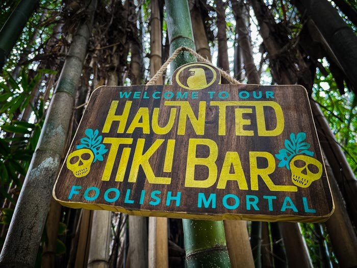 Welcome to Our Haunted Tiki Bar, Solid Wood and Paint Sign, Quality ...