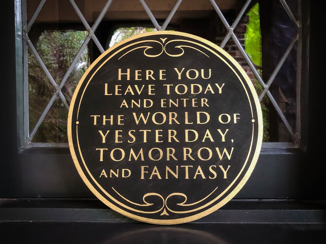 Magic Kingdom Walt Disney World Welcome Sign, Solid Wood and Paint ...