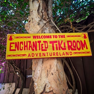 Enchanted Tiki Tiki Tiki Tiki Tiki Room Sign, Solid Quality Wood and ...