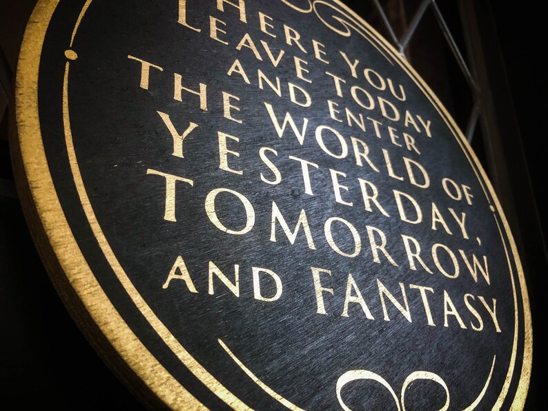 Magic Kingdom Welcome Sign, Handcrafted Solid Wood Wall Decor, Quality ...