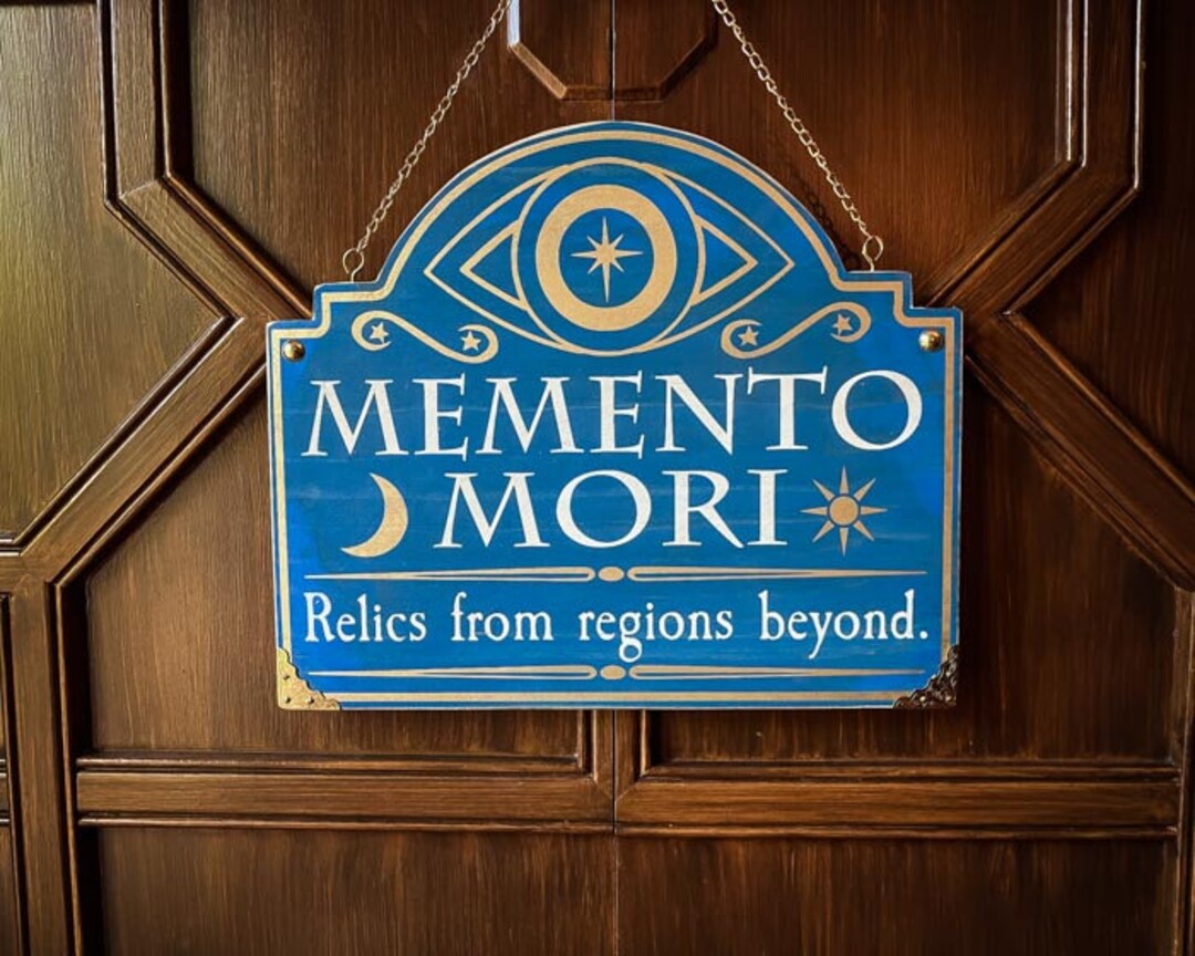 Memento Mori, Solid Wood and Paint Rustic Sign, Hand Crafted, High ...