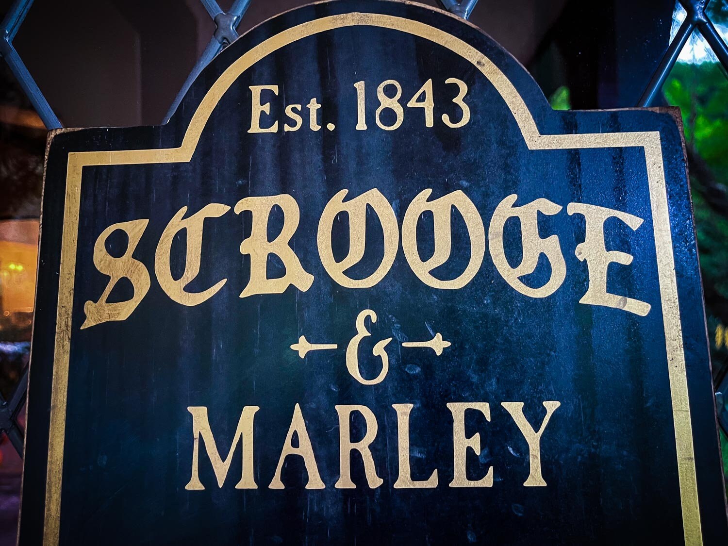 Scrooge and Marley Counting House Sign, Hand Painted Solid Wood ...