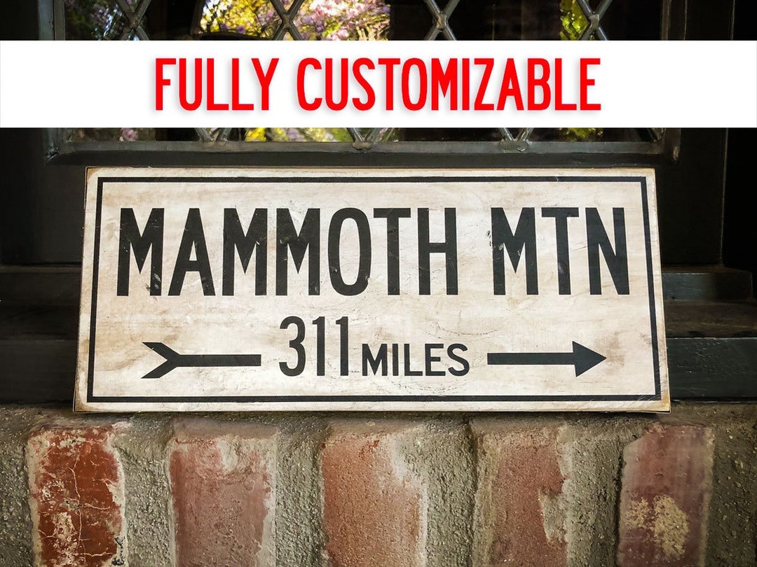 Custom Location and Distance Sign, Solid Wood and Paint, Hand Crafted ...