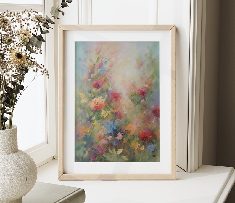 Painting Dreamy Flower Bouquet Ethereal Flowers Garden Artful Rose ...