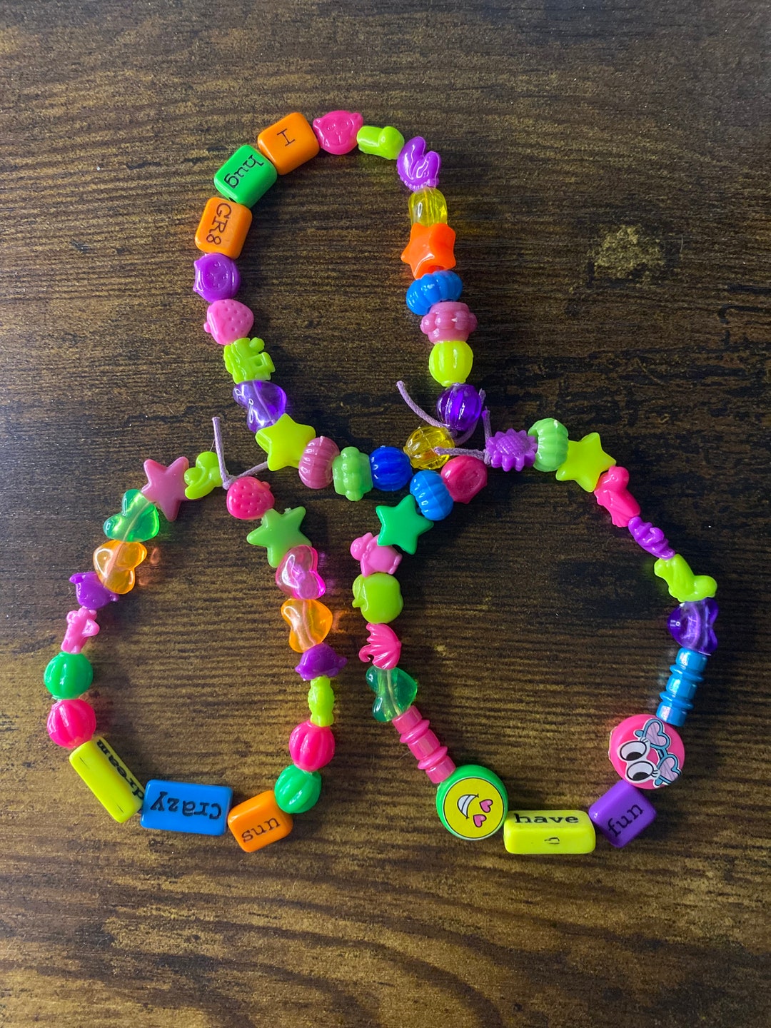 Kandi 90s Charms Harajuku Decora Kei Rave Rainbow Kidcore Kawaii Chunky ...