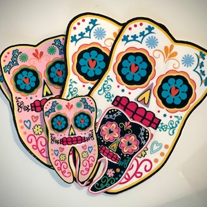 Sugar Skull Tooth Sticker, Dental Sticker, Dentist, Dental Student ...