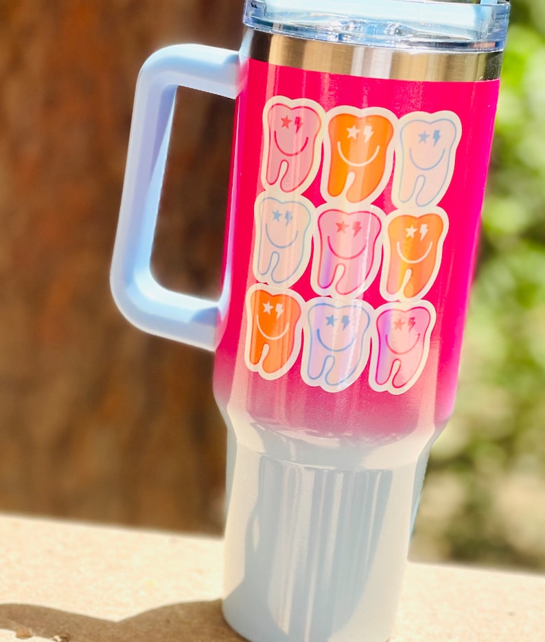 Large Smiley Face Tooth Grid Sticker, Dental Sticker, Dentistry ...