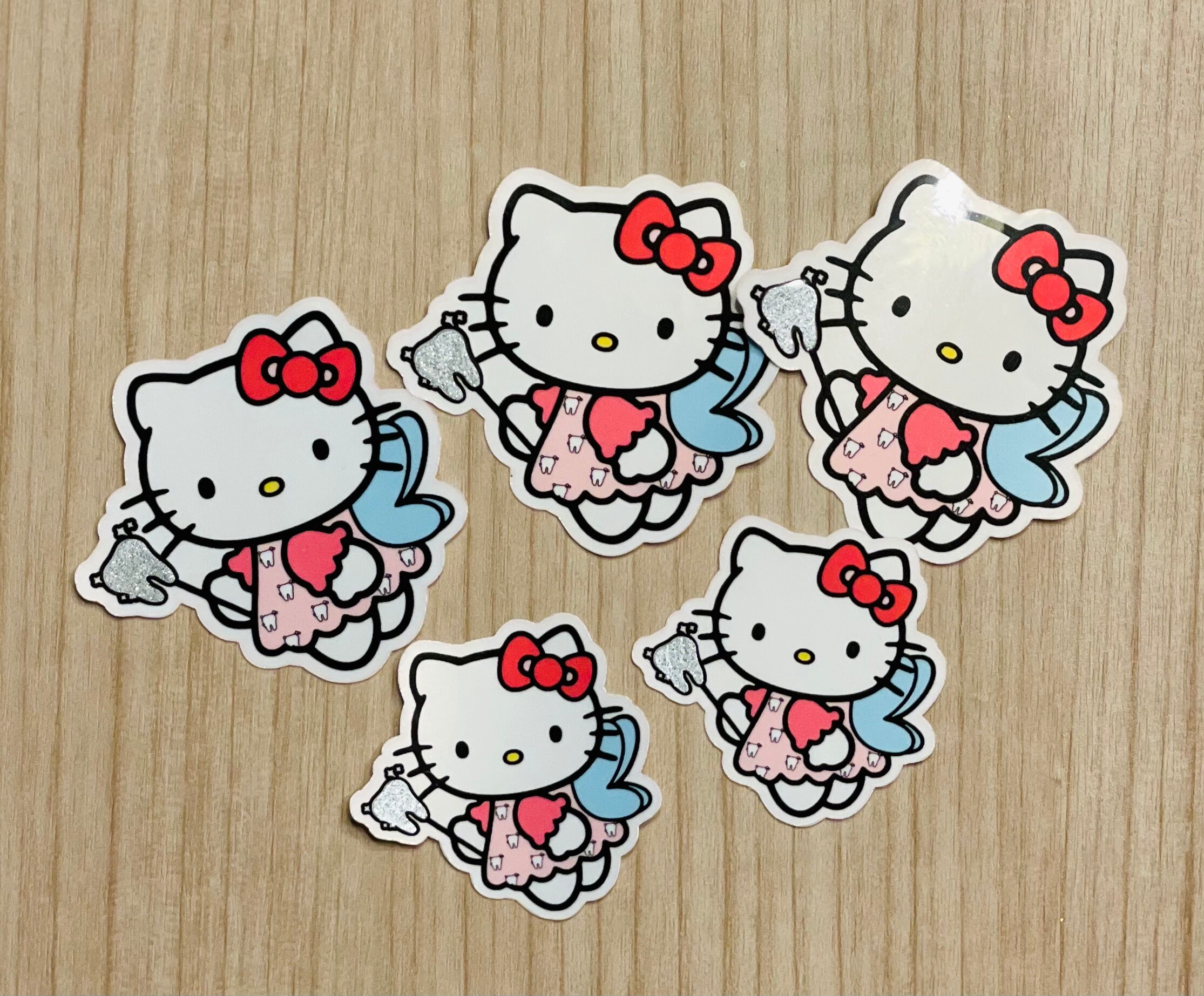Hello Kitty Tooth Fairy Stickers, Dental Sticker, Dentistry, Sticker ...