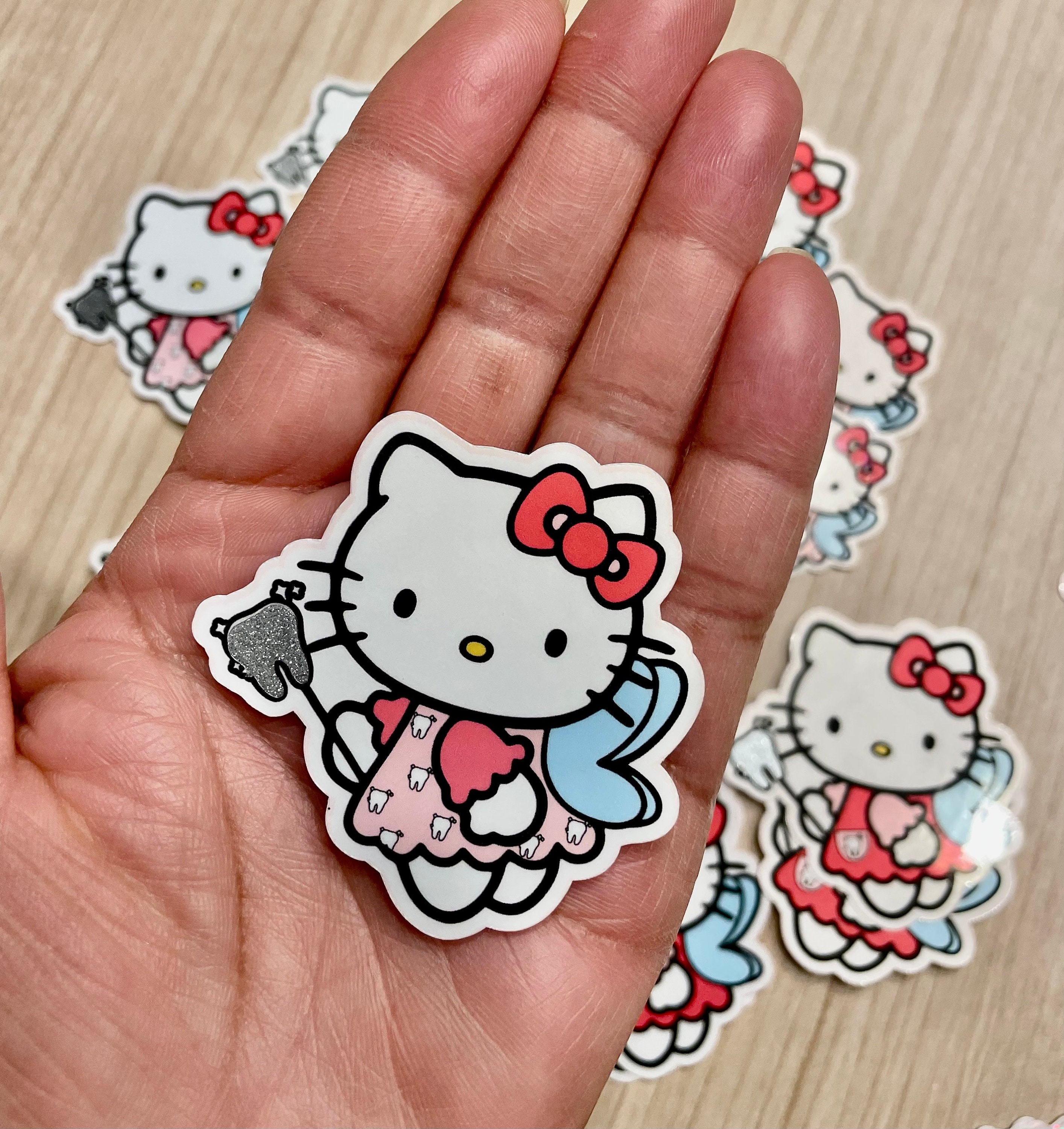 Hello Kitty Tooth Fairy Stickers, Dental Sticker, Dentistry, Sticker ...