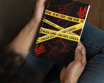 PRINT ON DEMAND Crime Scene Ghost Spiral Notebook Ruled Line - Etsy