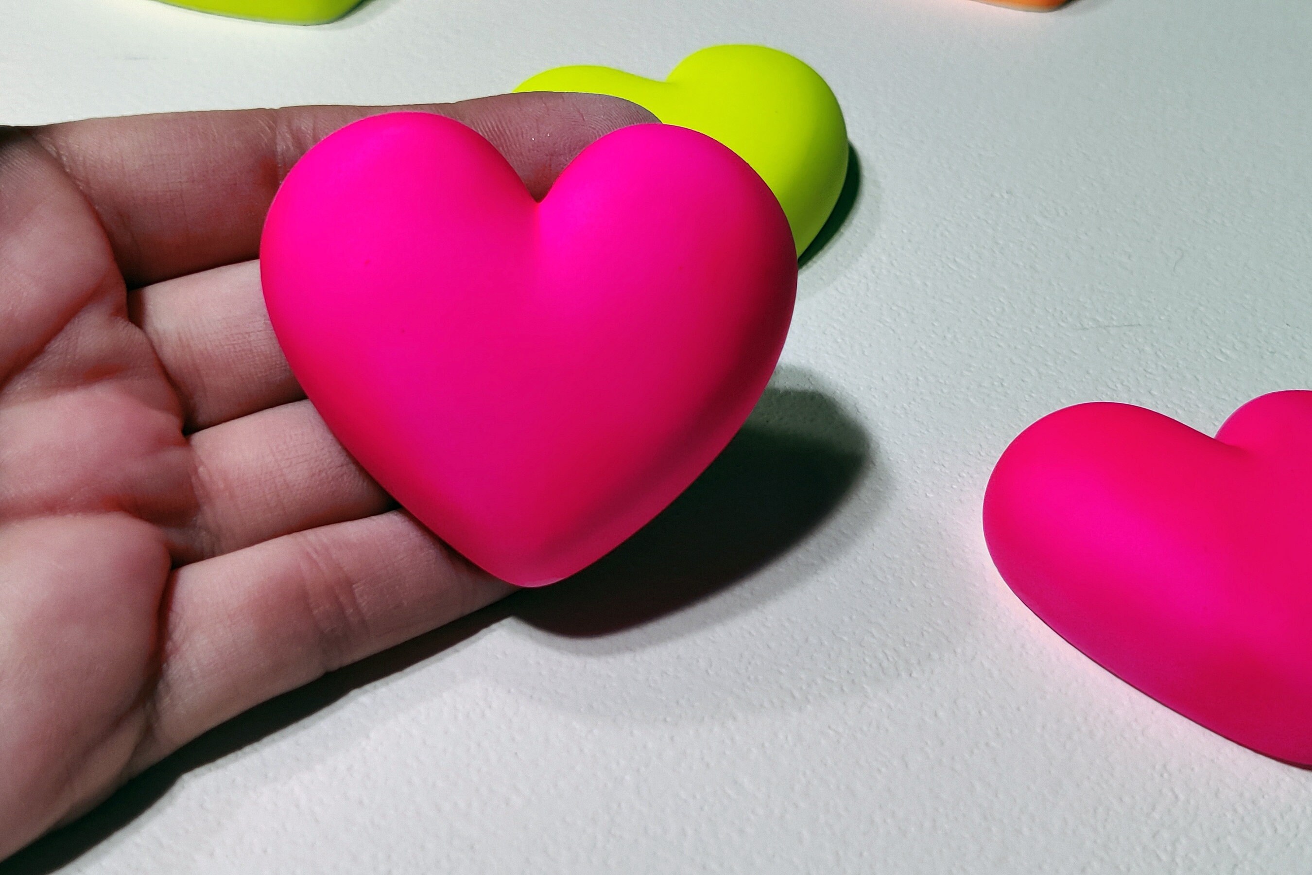 Hot Pink Heart Wall Sculpture Neon Pink Heart Wall Decor Pop Art High ...