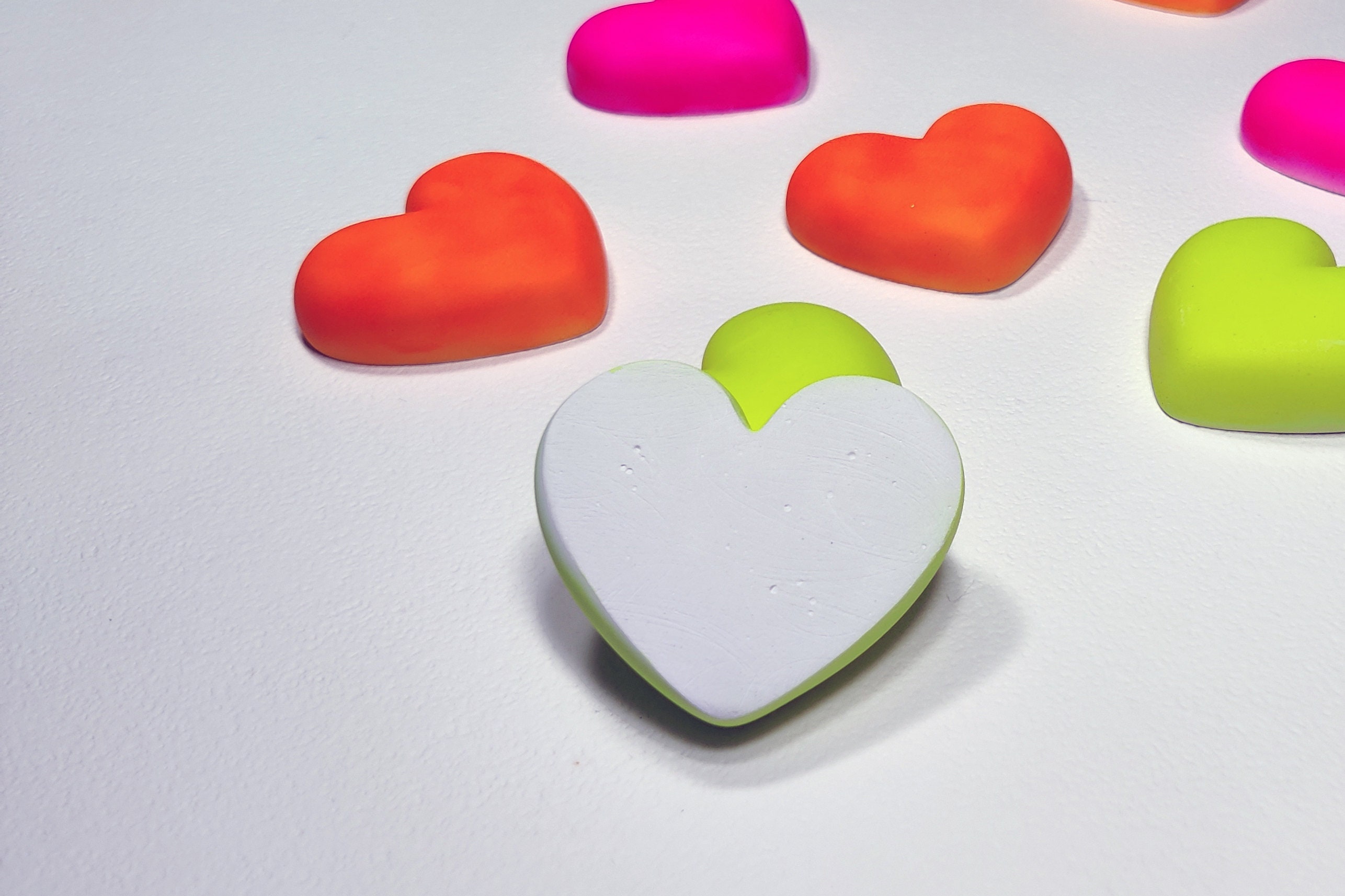 Hot Pink Heart Wall Sculpture Neon Pink Heart Wall Decor Pop Art High ...