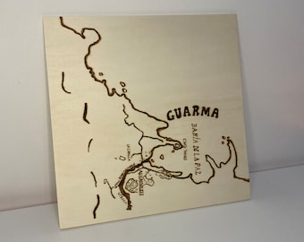 Red Dead Redemption 2 Custom Woodburned Map of Lemoyne - Etsy