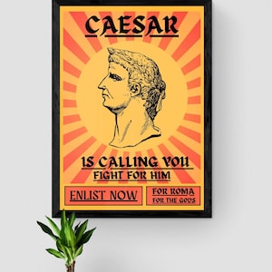 Ancient Rome Inspired Propaganda Print | Historic Poster | Man Cave ...