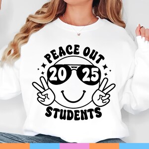 Peace Out School Svg Bundle, Retro Peace Out Svg, Summer Break Svg ...