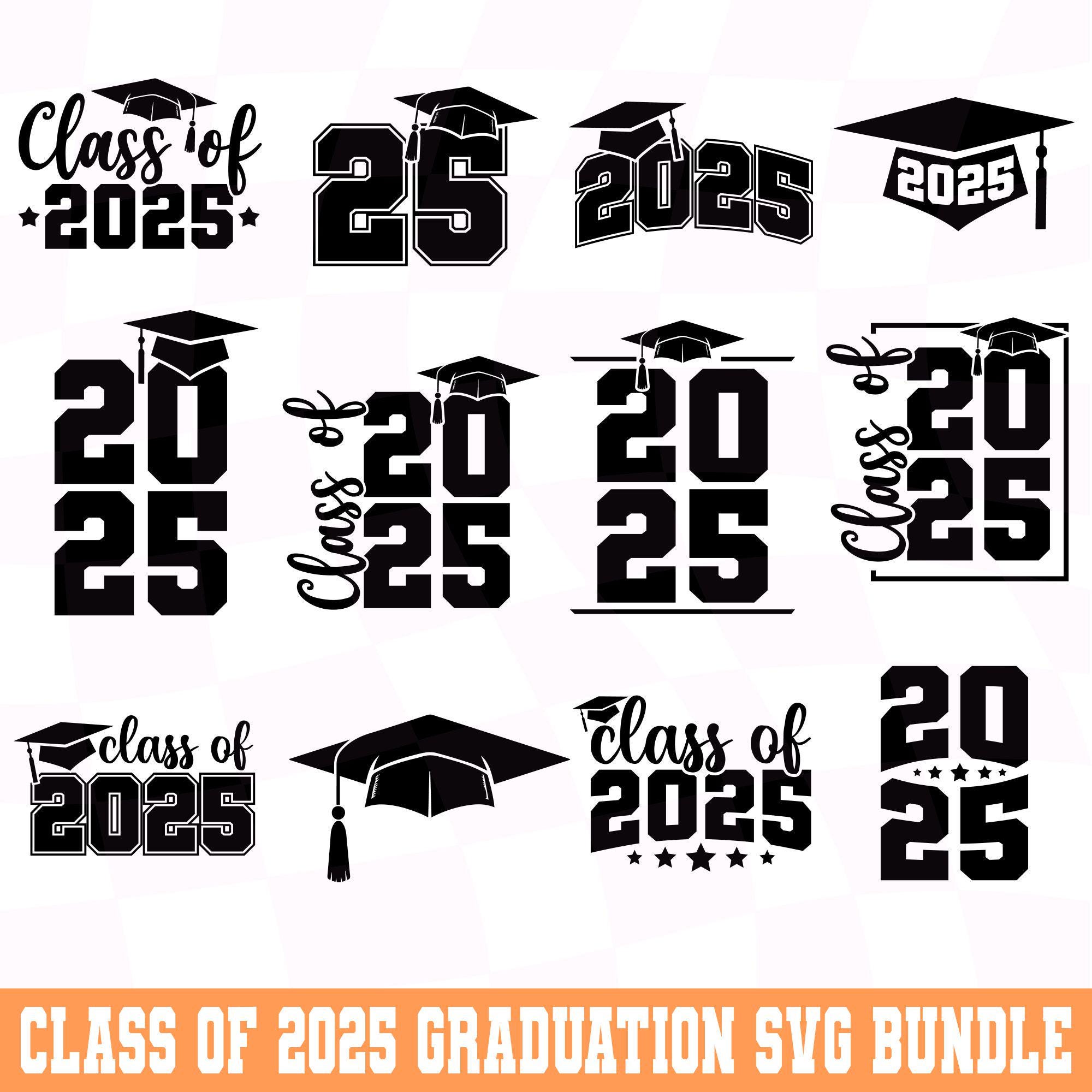 Class of 2025 Graduation SVG Bundle, Graduation Topper Svg, Grad 2025 ...