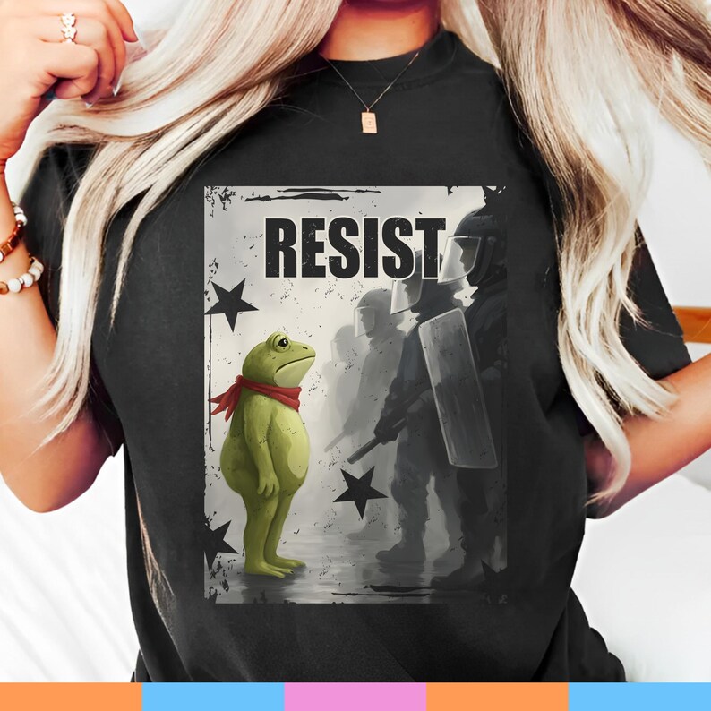Portland Frog Protest Png, Resist PNG, Political Activist Digital ...
