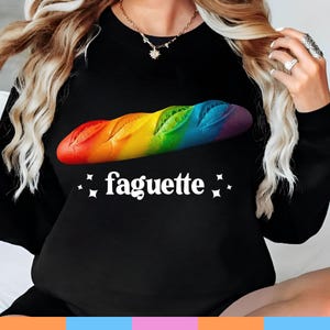 Funny Baguette Pride PNG, LGBT Faguette Clipart, French Gay Joke Design ...
