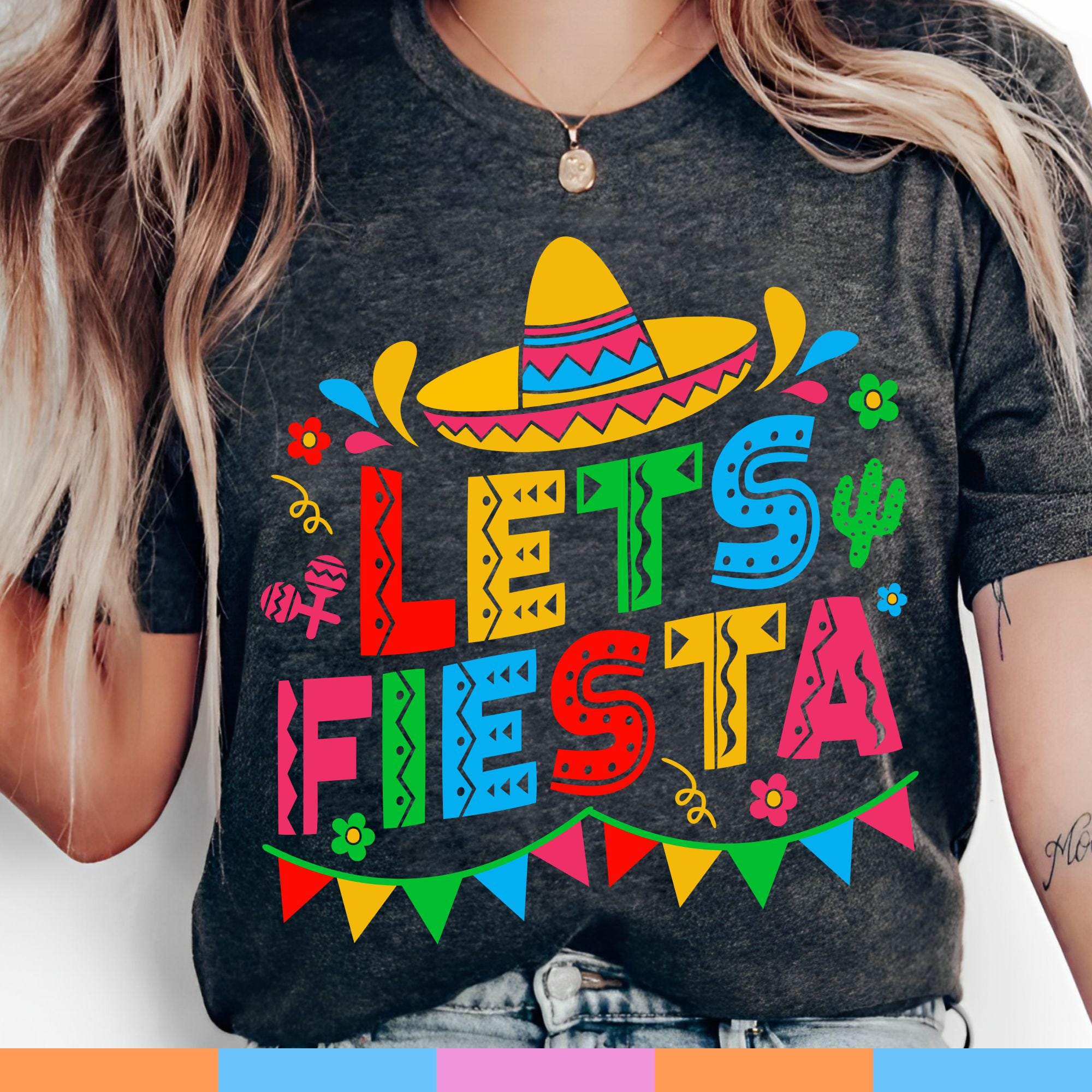 Let's Fiesta Svg, Sublimation Design Download, Mexican Svg, Cinco De ...