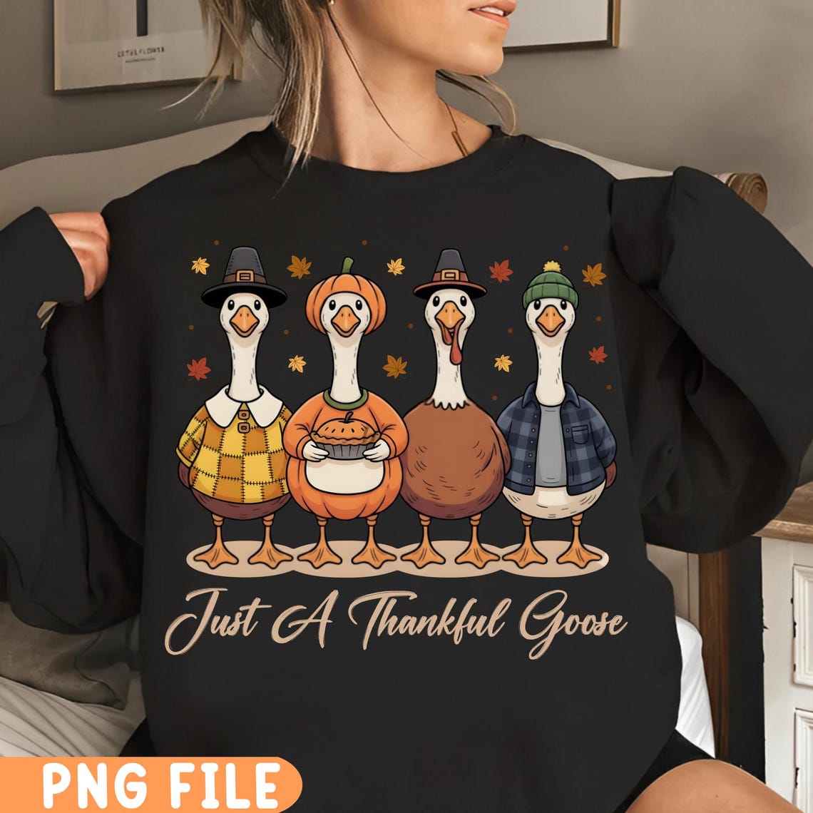 Just a Thankful Goose Png, Thankful Goose, Thankful Silly Goose ...
