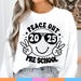 Peace Out School Svg Bundle, Retro Peace Out Svg, Summer Break Svg ...