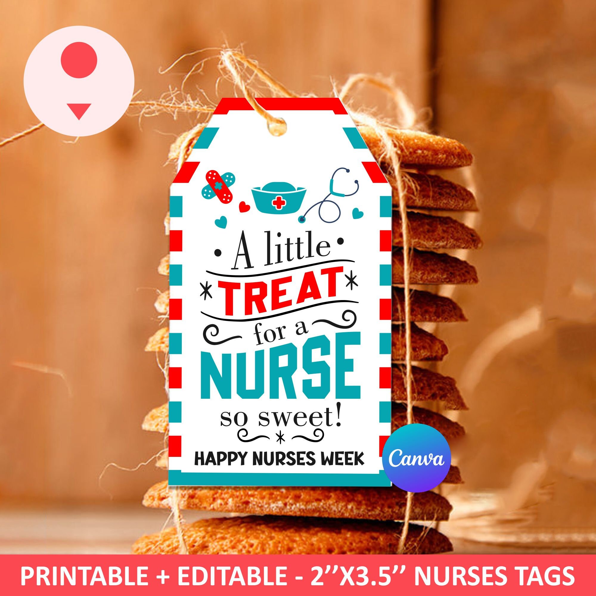 Nurses Week Tag Printable, Nurse Week Tag, Nurse Appreciation Tag ...