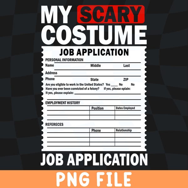 Job Application Costume - Etsy