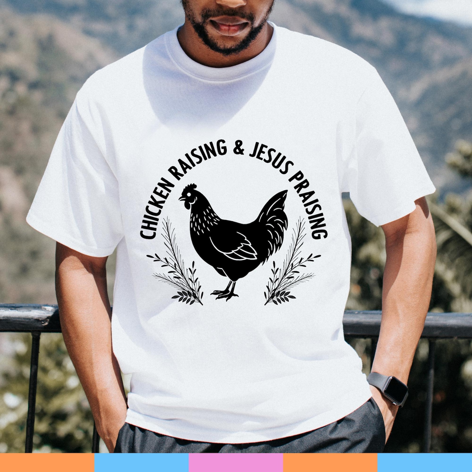 Christian Chicken Png Svg Png,chicken Raising & Jesus Praising Svg ...
