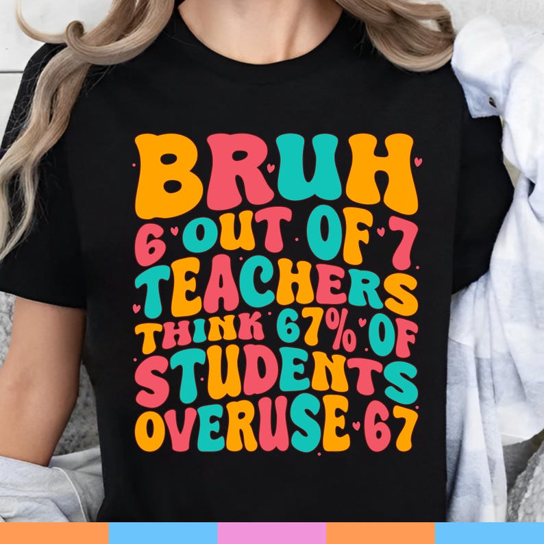 6 Out of 7 Teachers Think 67% of Students Overuse 67 Meme Png, Funny ...