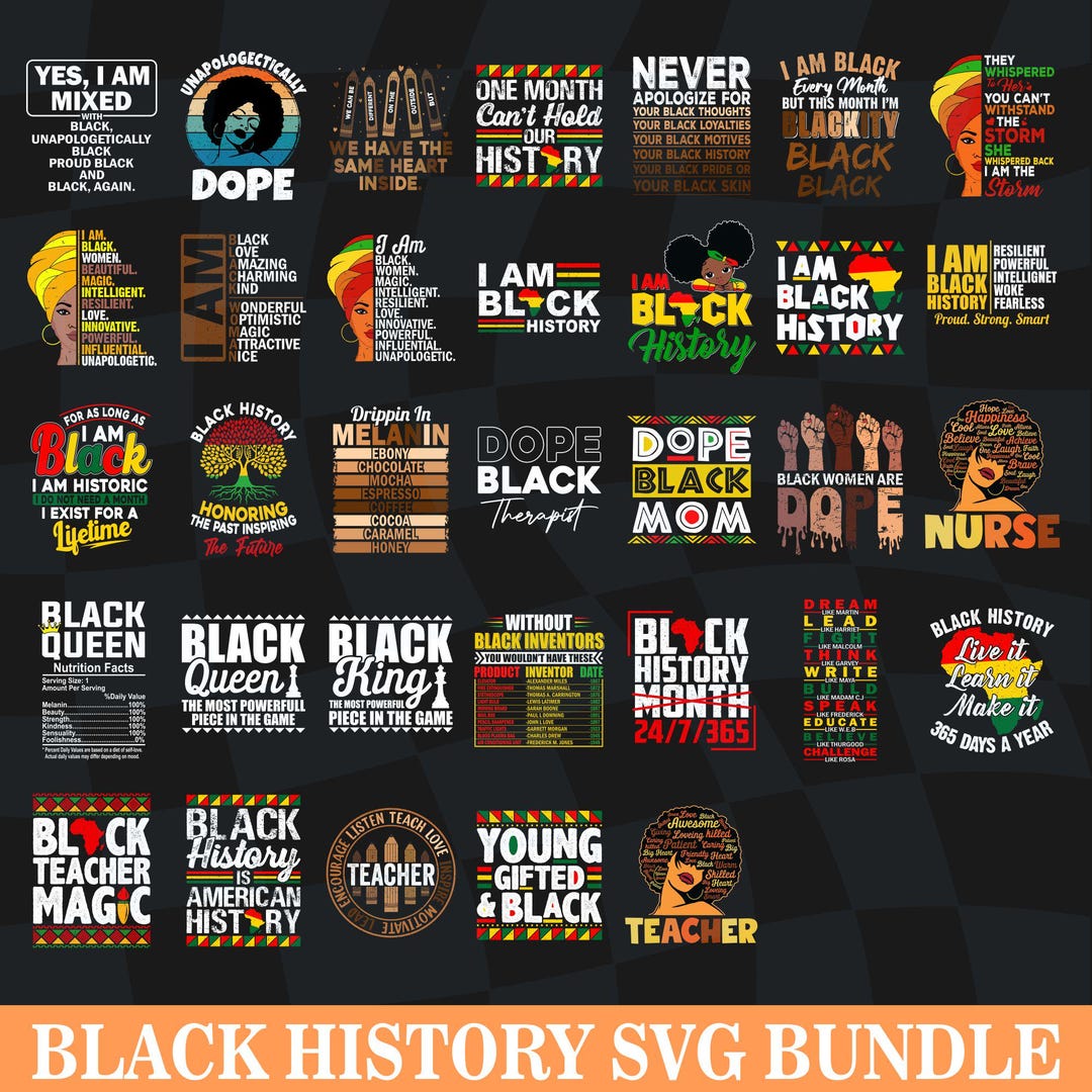 49+ Black History Month Png Bundle, Juneteenth Png Bundle, Black People ...