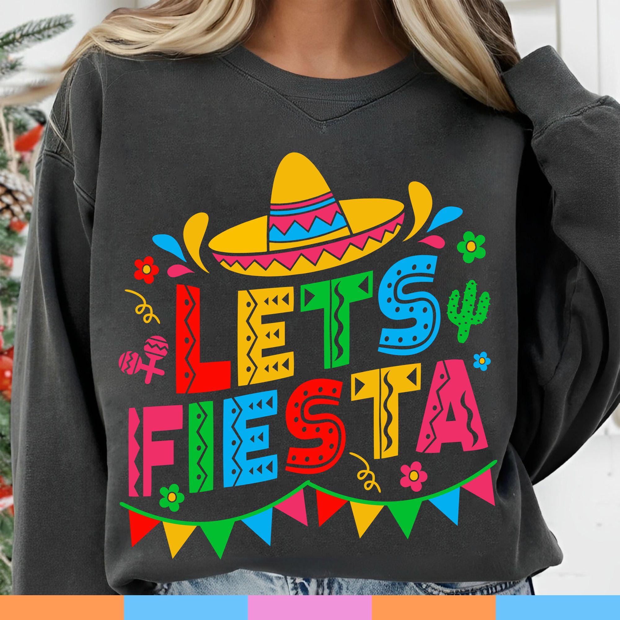 Let's Fiesta Svg, Sublimation Design Download, Mexican Svg, Cinco De ...