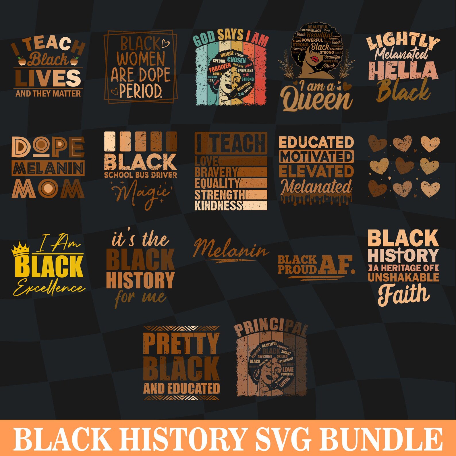 49+ Black History Month Png Bundle, Juneteenth Png Bundle, Black People ...