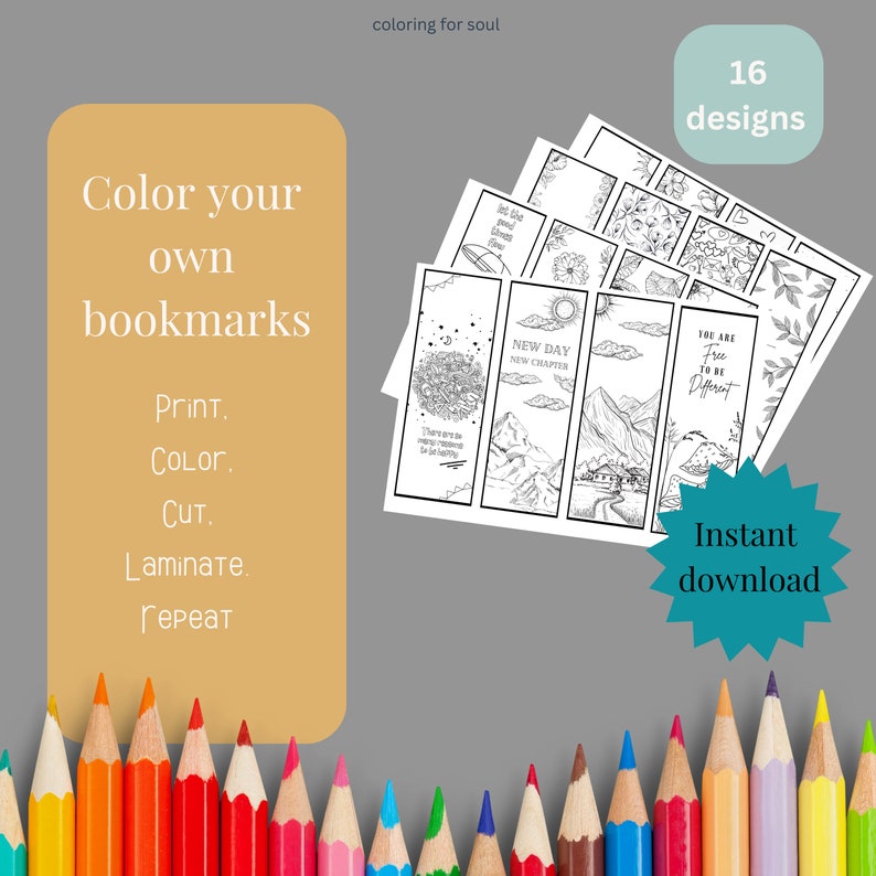 Reading Printable Coloring Bookmarks for Adults and Kids | Library ...