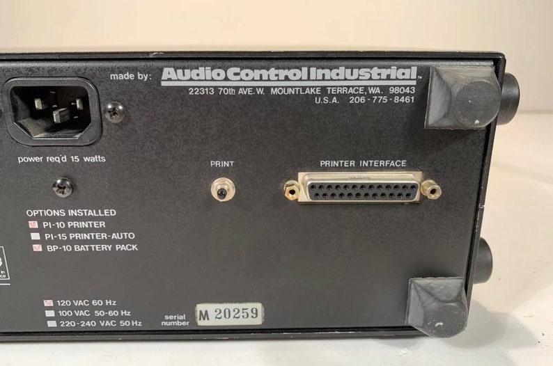 Audio Control SA-3050A RTA Real Time Spectrum Analyzer - Etsy