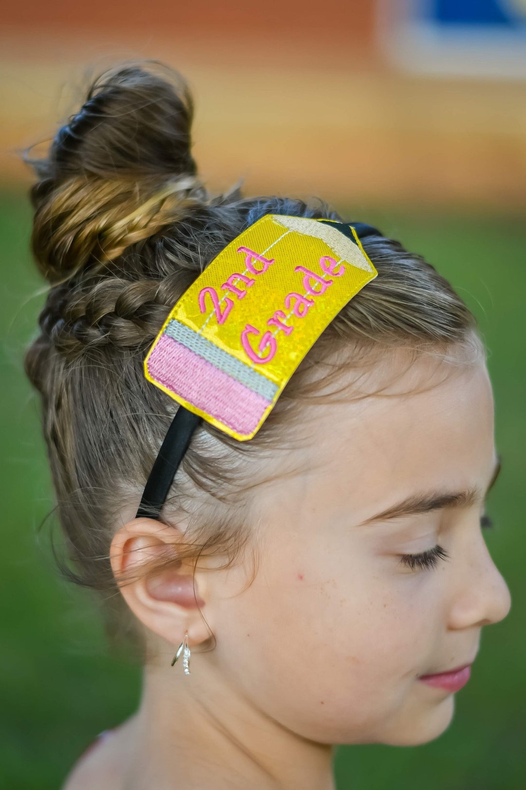 School Grade/ Name Pencil Headband - Etsy