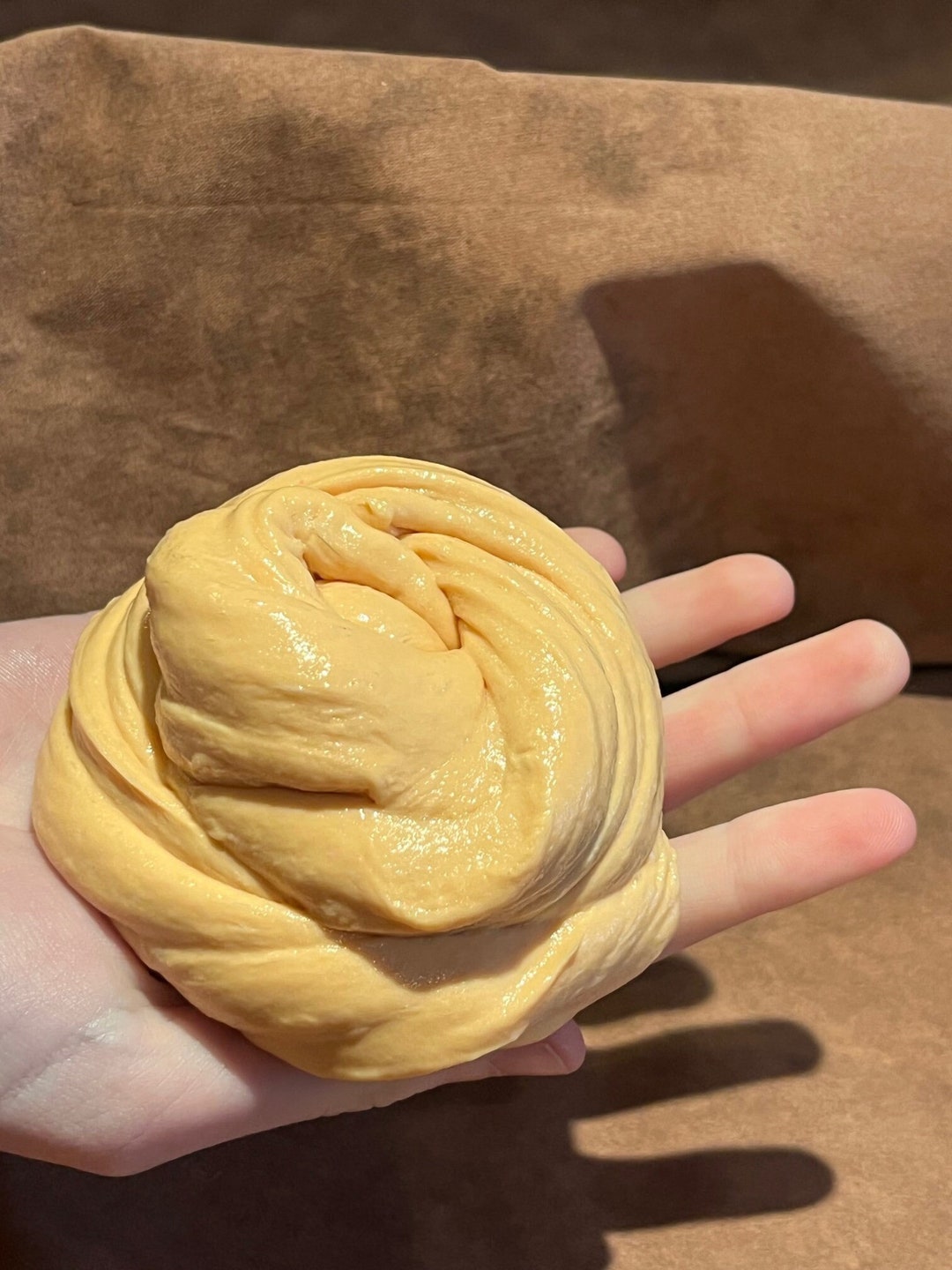 Fancy Duck Slimes Peach Cream Slime: Pizza Dough Texture, Great for ...