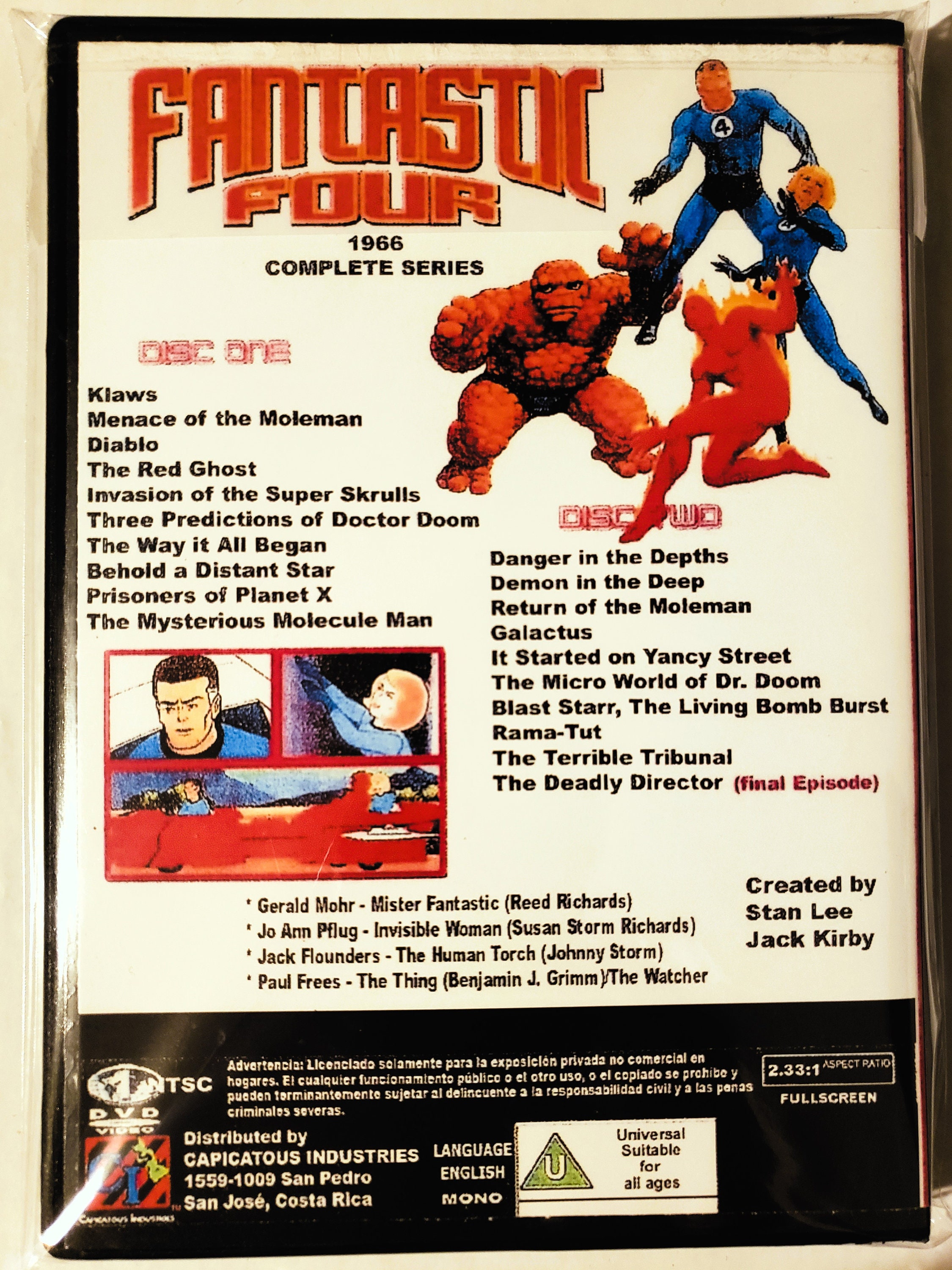 Fantastic Four Complete 1967 Animated Series 2 DVD Set - Etsy