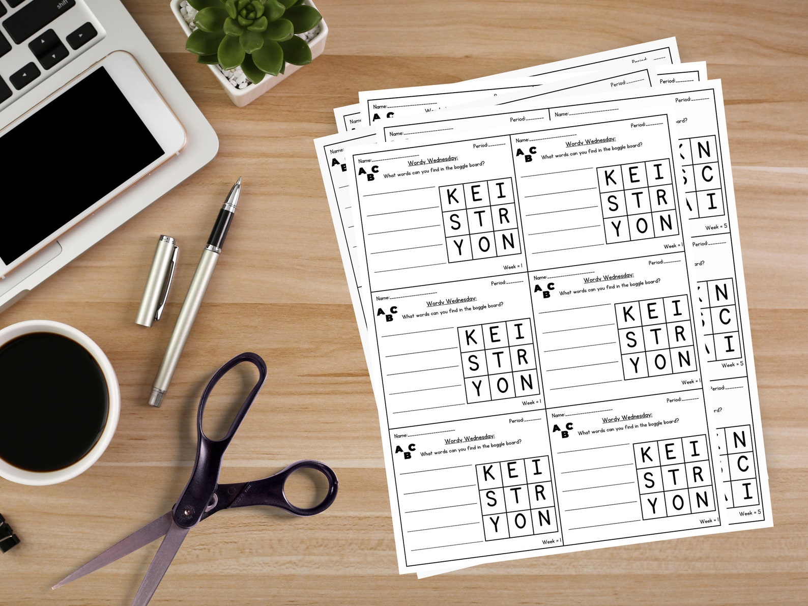 Wordy Wednesday Warm-ups - Classroom Materials - Etsy