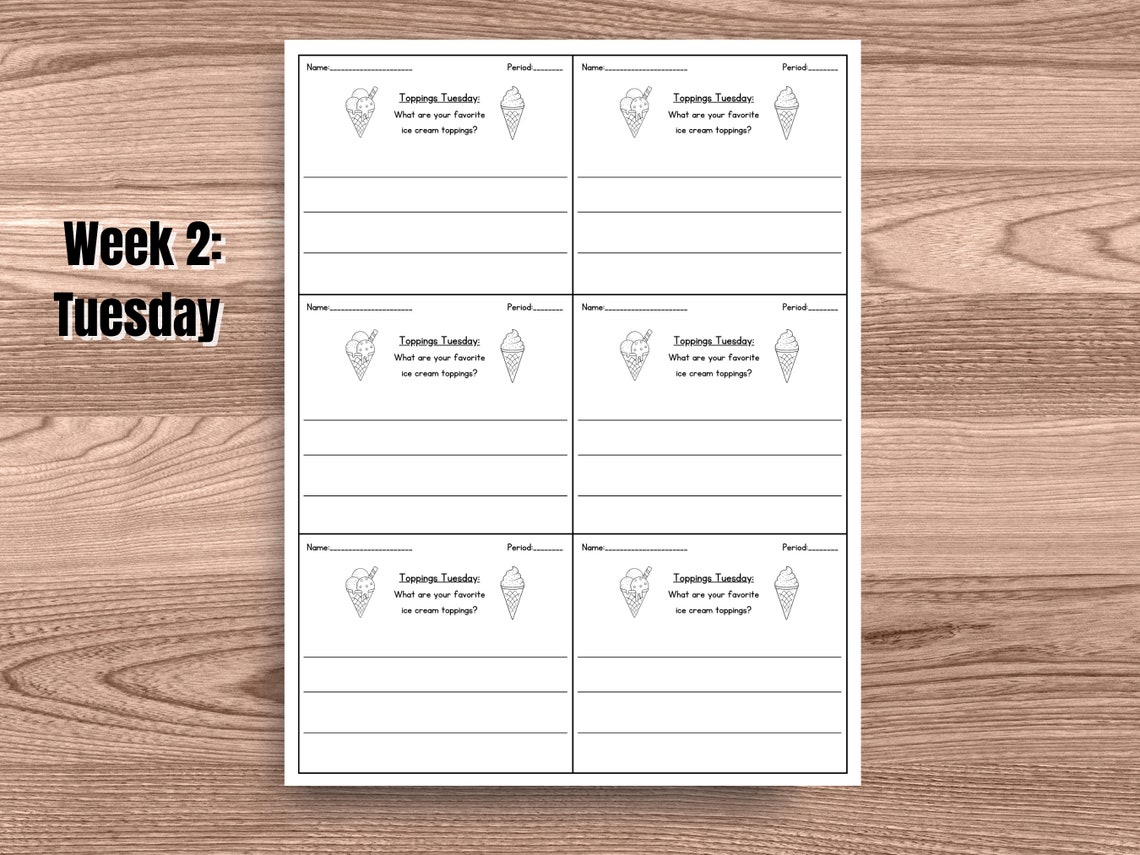 Weekly Warm-ups *ALL PACKS (#1 - #5)* // Warm-ups for Each Day of the ...