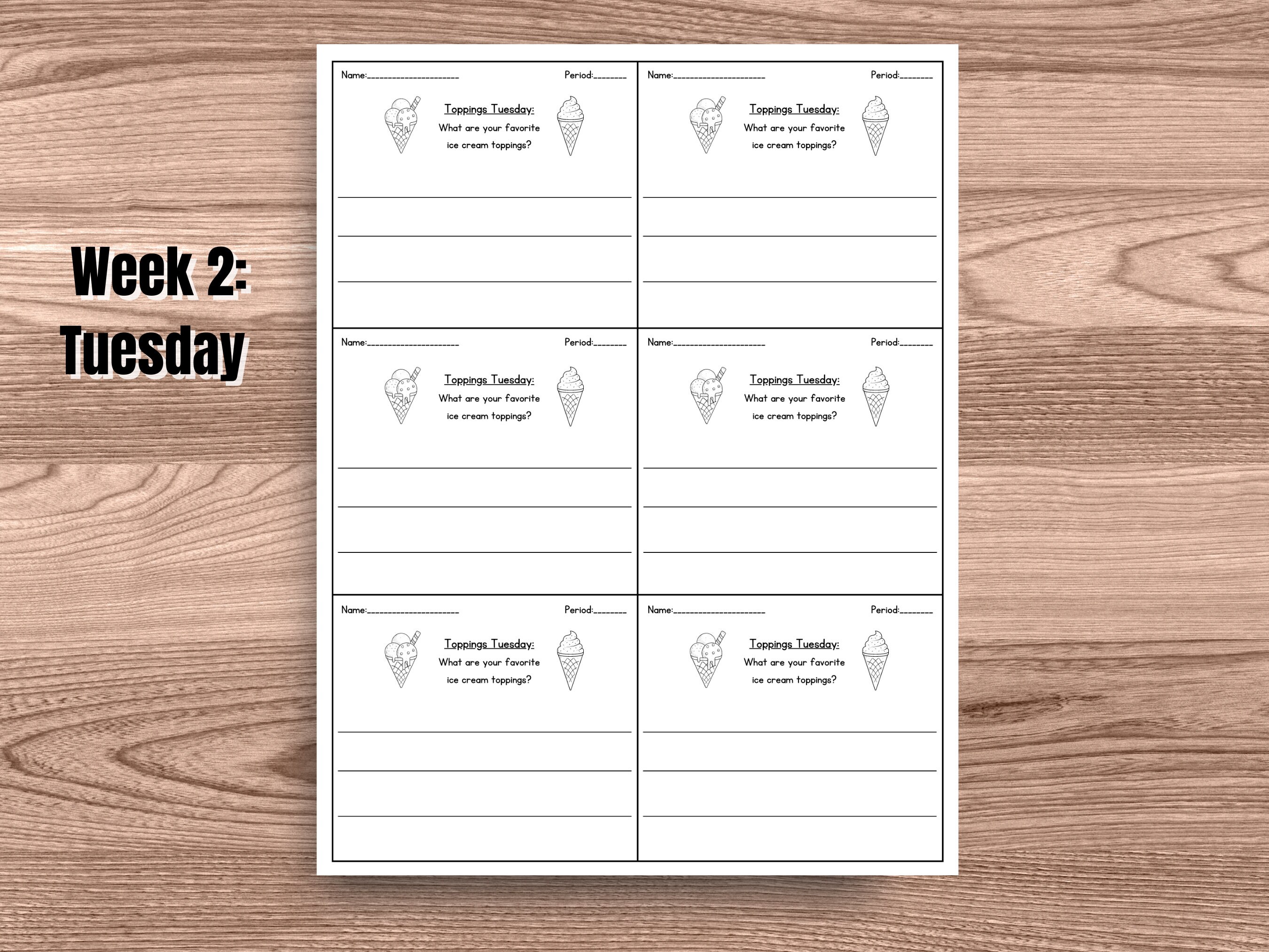 Weekly Warm-ups *ALL PACKS (#1 - #5)* // Warm-ups for Each Day of the ...