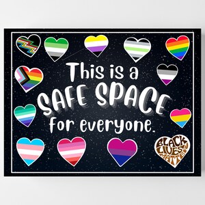 Safe Space // Classroom Poster // Digital Poster for Print - Etsy