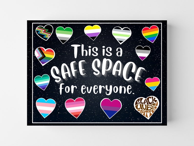 Safe Space // Classroom Poster // Digital Poster for Print - Etsy