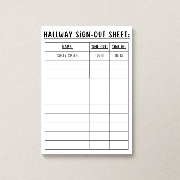 Classroom Hallway Sign - Etsy