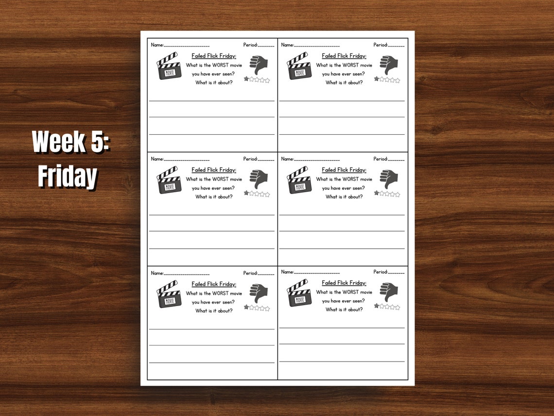 Weekly Warm-ups *ALL PACKS (#1 - #5)* // Warm-ups for Each Day of the ...